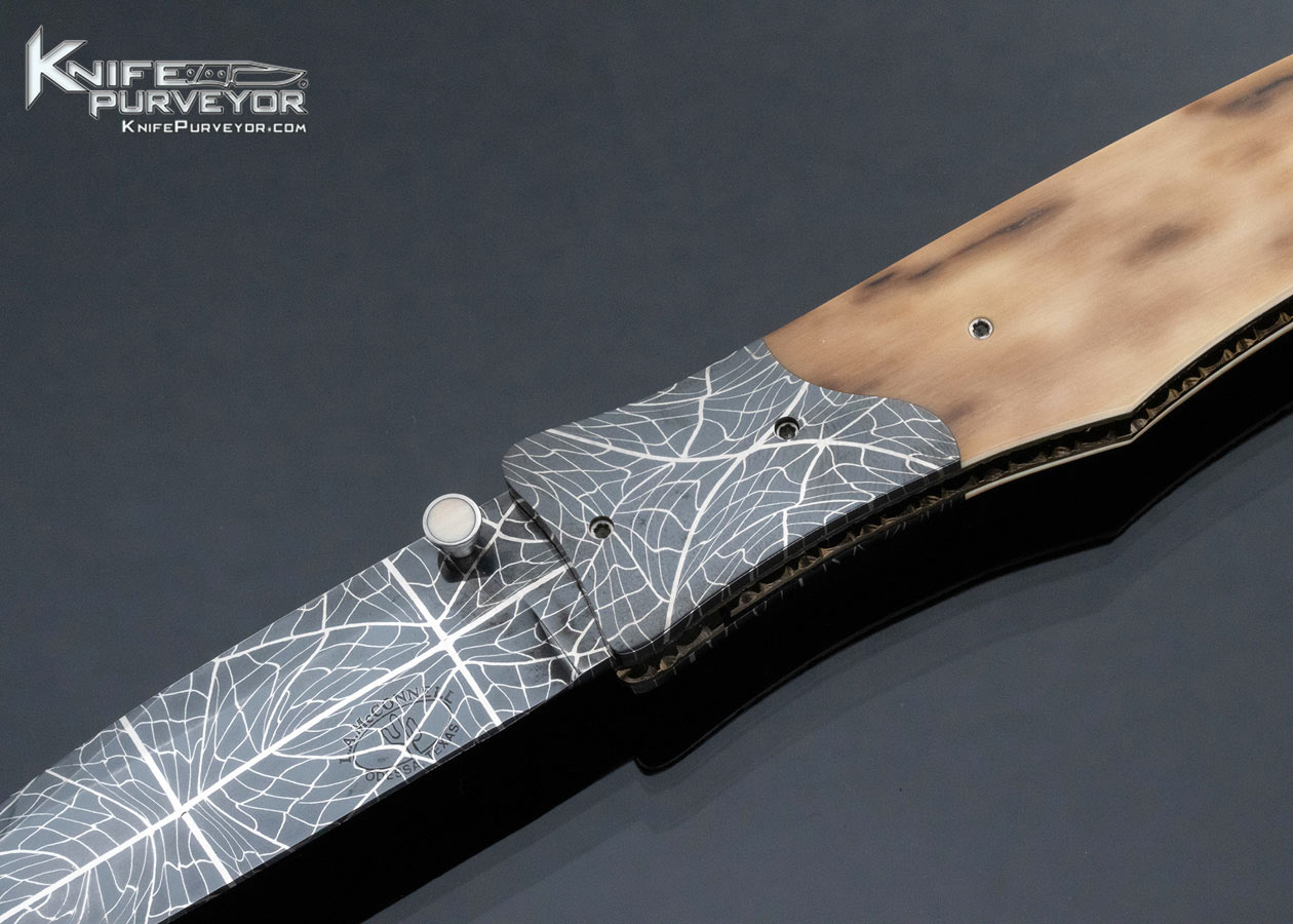 Lloyd McConnell Custom Knife Mammoth and Blued Robert Eggerling Mosaic ...