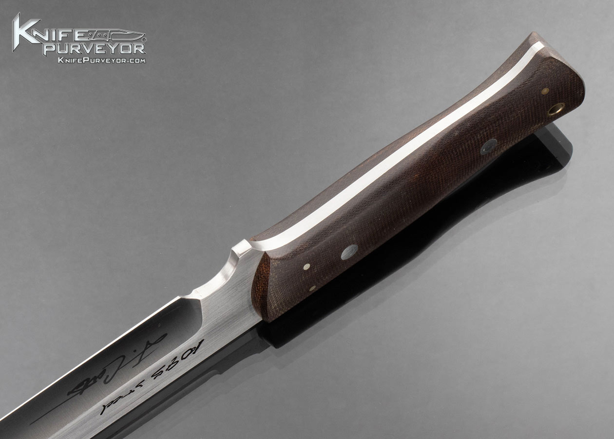 Dr. Fred Carter Custom Knife 1095 Steel and Micarta Fighter with ...