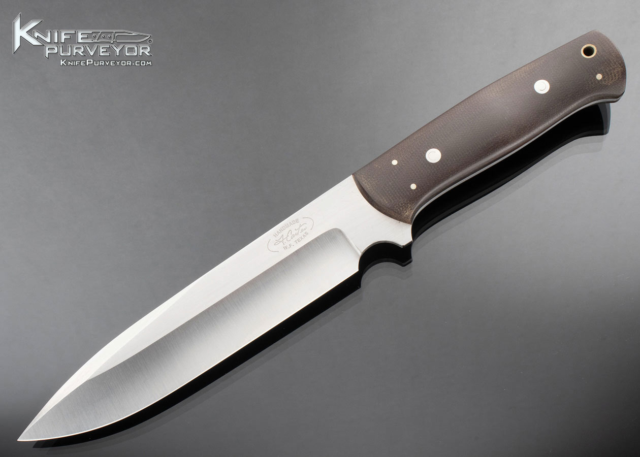 Dr. Fred Carter Custom Knife 1095 Steel and Micarta Fighter with ...