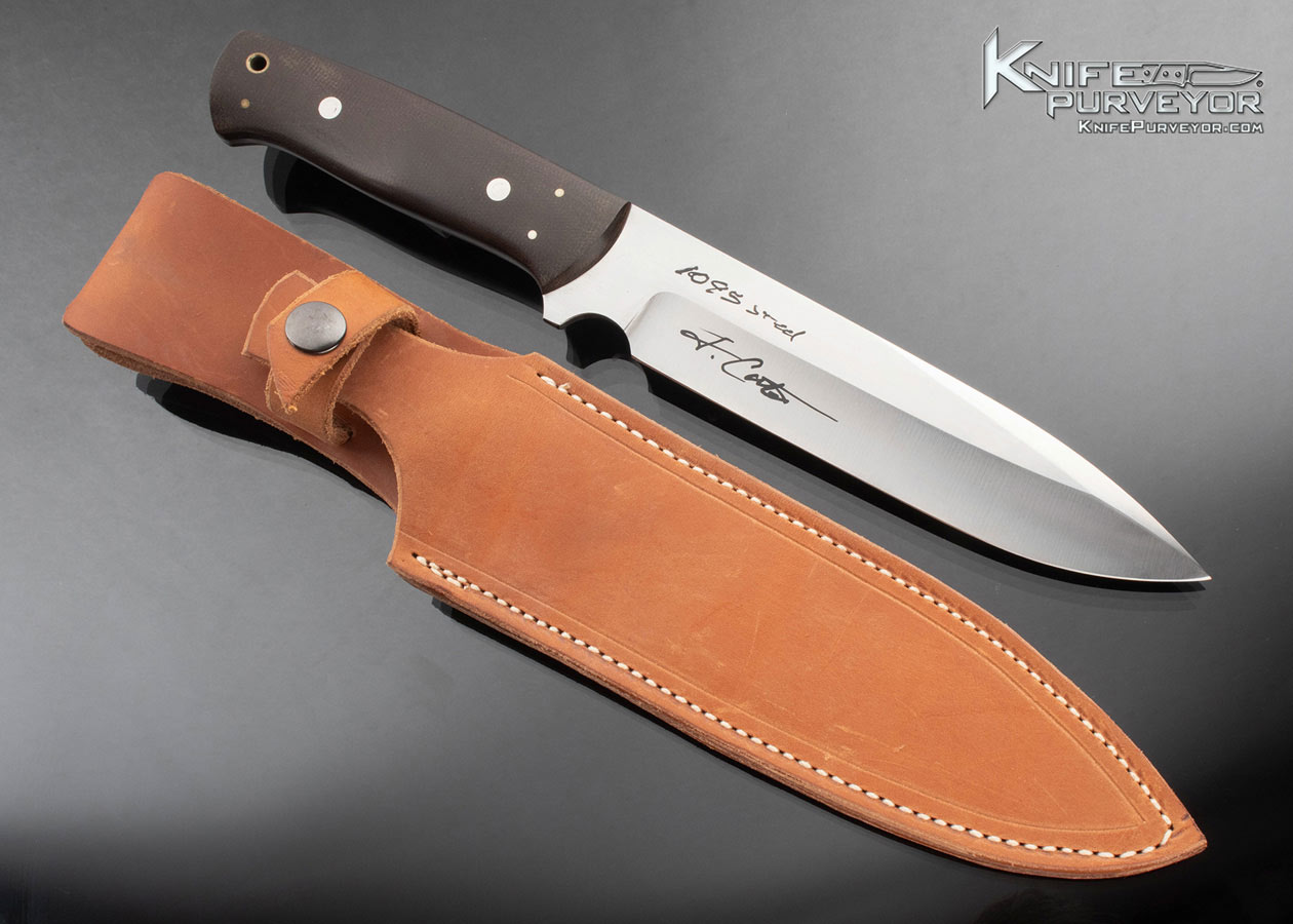 Dr. Fred Carter Custom Knife 1095 Steel and Micarta Fighter with ...