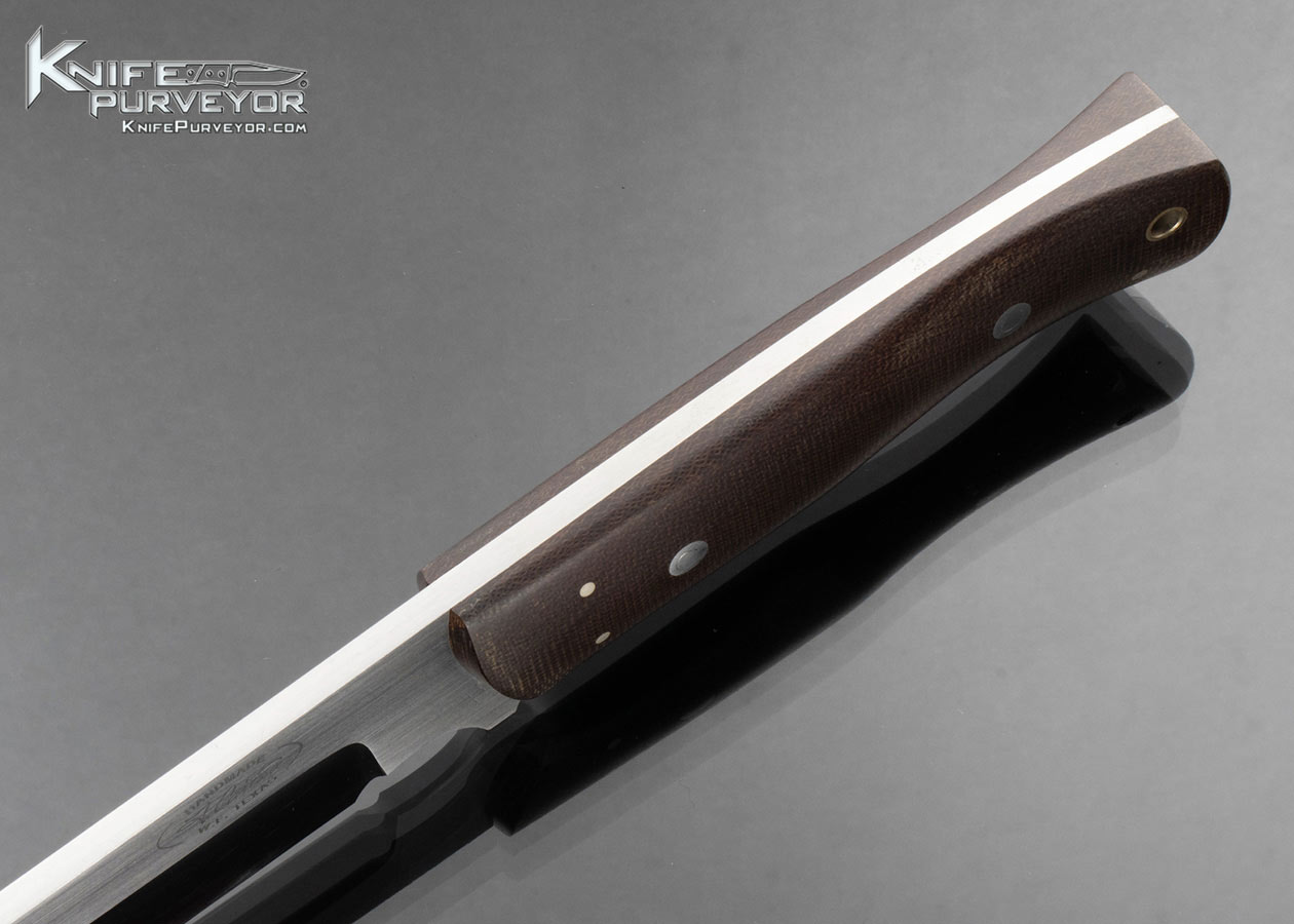 Dr. Fred Carter Custom Knife 1095 Steel and Micarta Fighter with ...