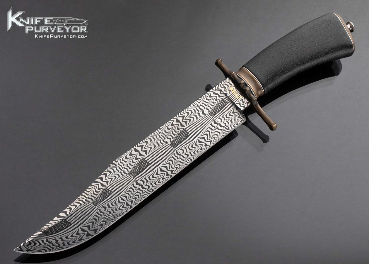 Jacco Van de Bruinhorst Custom Knife Sole Authorship Mosaic Damascus ...