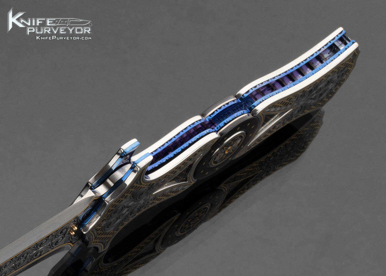 Anders Hedlund Custom Knife Sole Authorship Engraved Split Blade Black ...