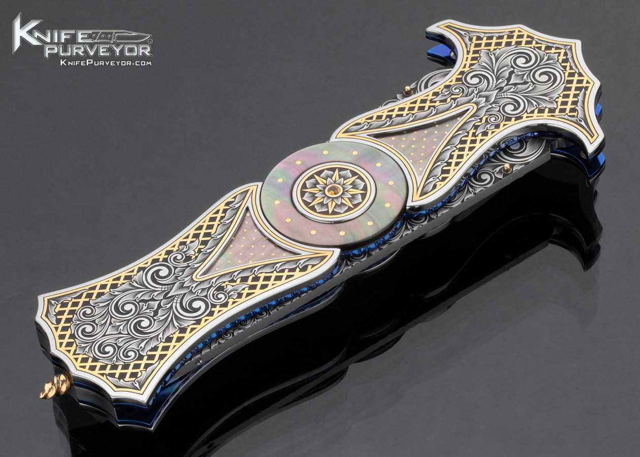 Anders Hedlund Custom Knife Sole Authorship Engraved Split Blade Black ...