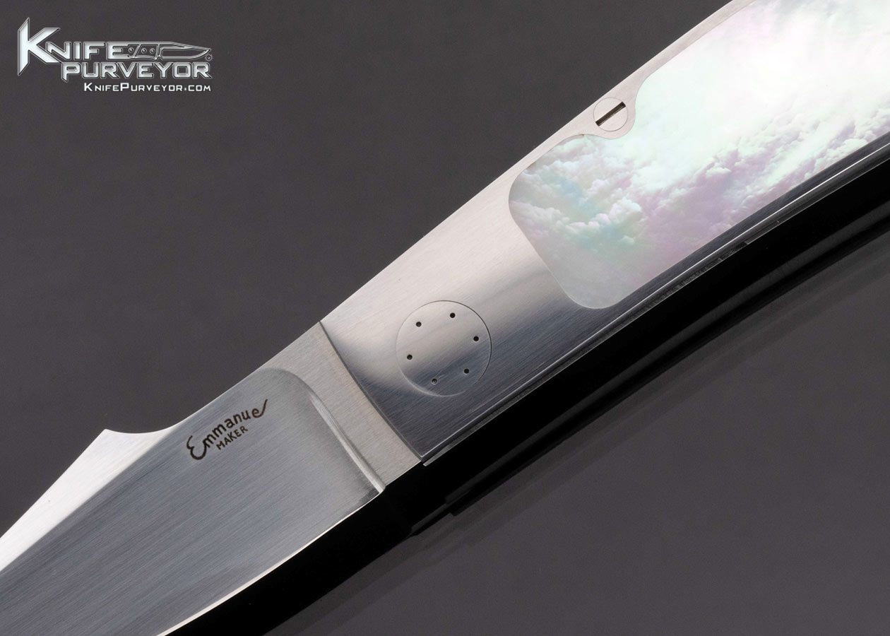 Emmanuel Esposito Custom Knife Mother of Pearl Prototype Tail Lock ...