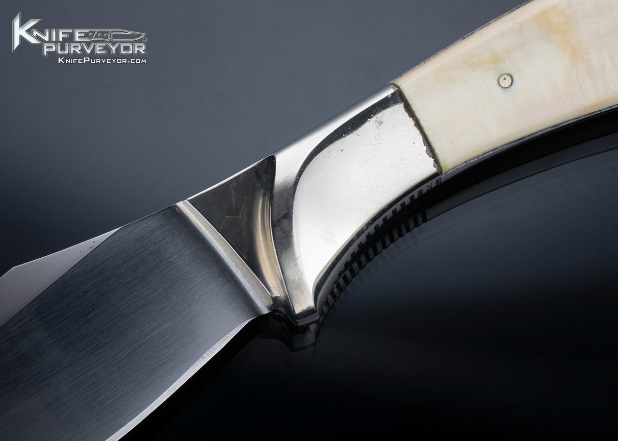 Robert Hayes Custom Knife Nickel Silver and Mastodon Broad Blade ...