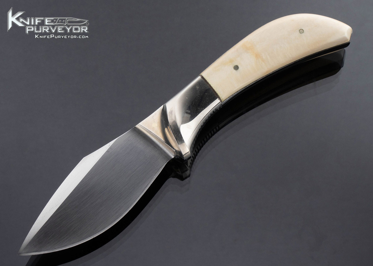 Robert Hayes Custom Knife Nickel Silver and Mastodon Broad Blade ...