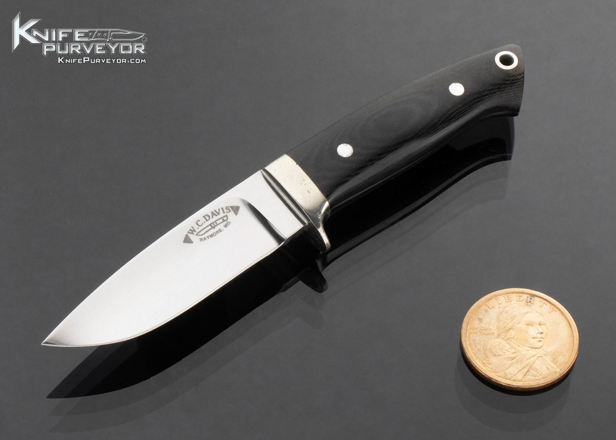 W.C. Davis Custom Knife Gent's Size Bob Loveless Drop Point Hunter ...