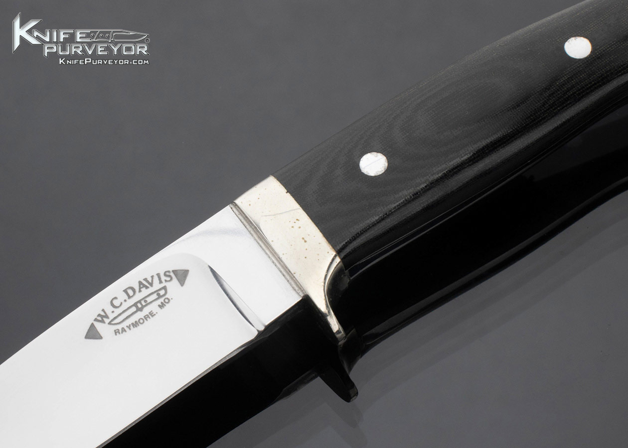 W.C. Davis Custom Knife Gent's Size Bob Loveless Drop Point Hunter ...