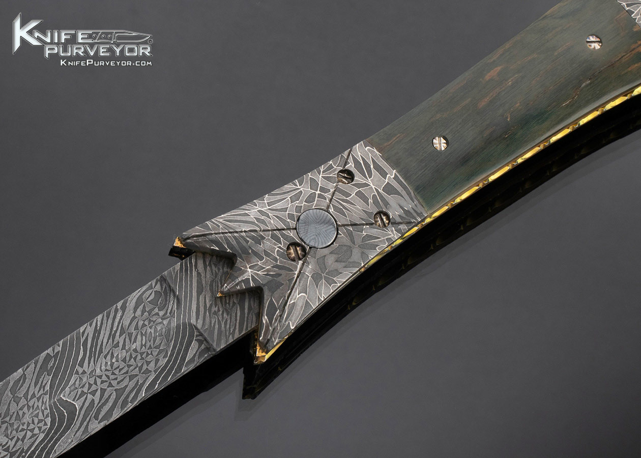 Frank Potter Custom Knife Robert Eggerling Mosaic Damascus and Mammoth ...