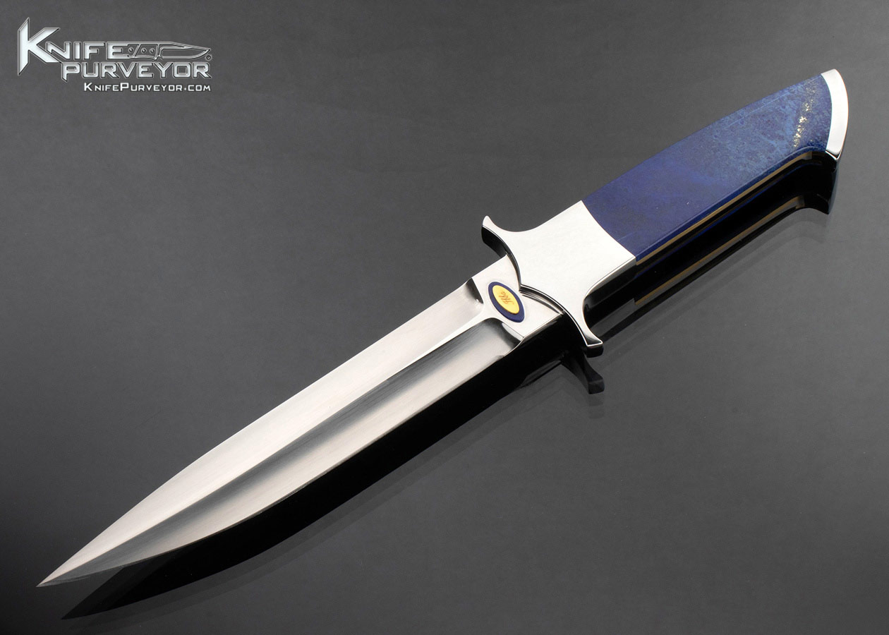 Daniel Ibba Custom Knife Integral Blue Lapiz Lazuli - Knife Purveyor