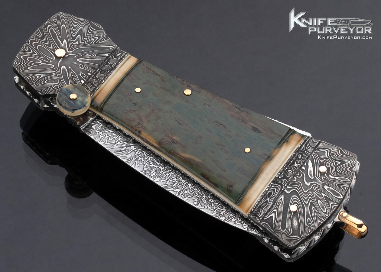 Kay Embretsen Custom Knife Sole Authorship Damascus and Mammoth Large ...