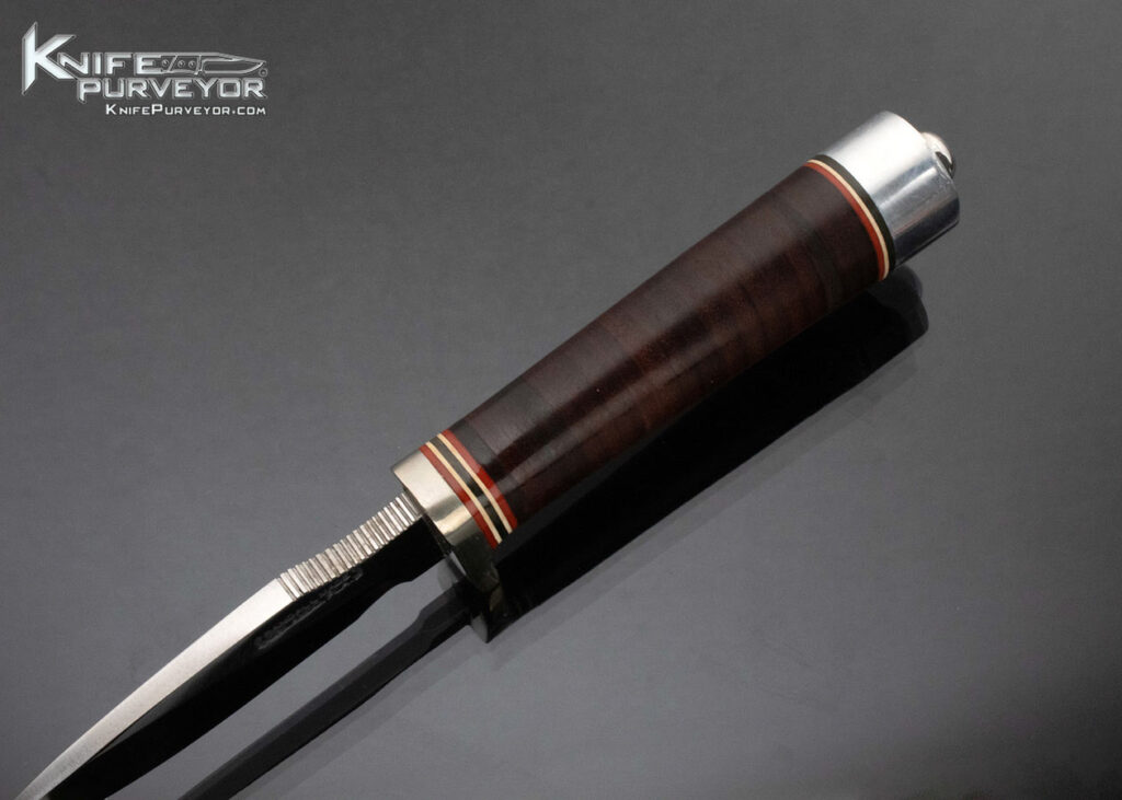 Randall Knives Custom Knife Stacked Leather Model 11 4 Inch Alaska Skinner - Knife Purveyor