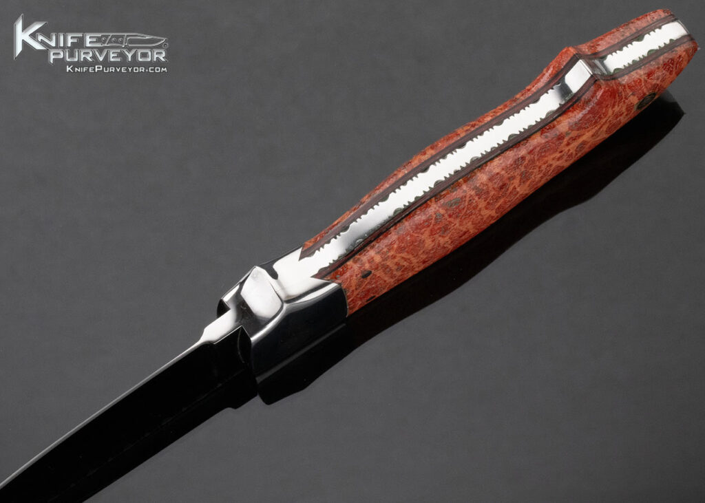 Don Lozier Custom Knife Apple Coral Hunter - Knife Purveyor