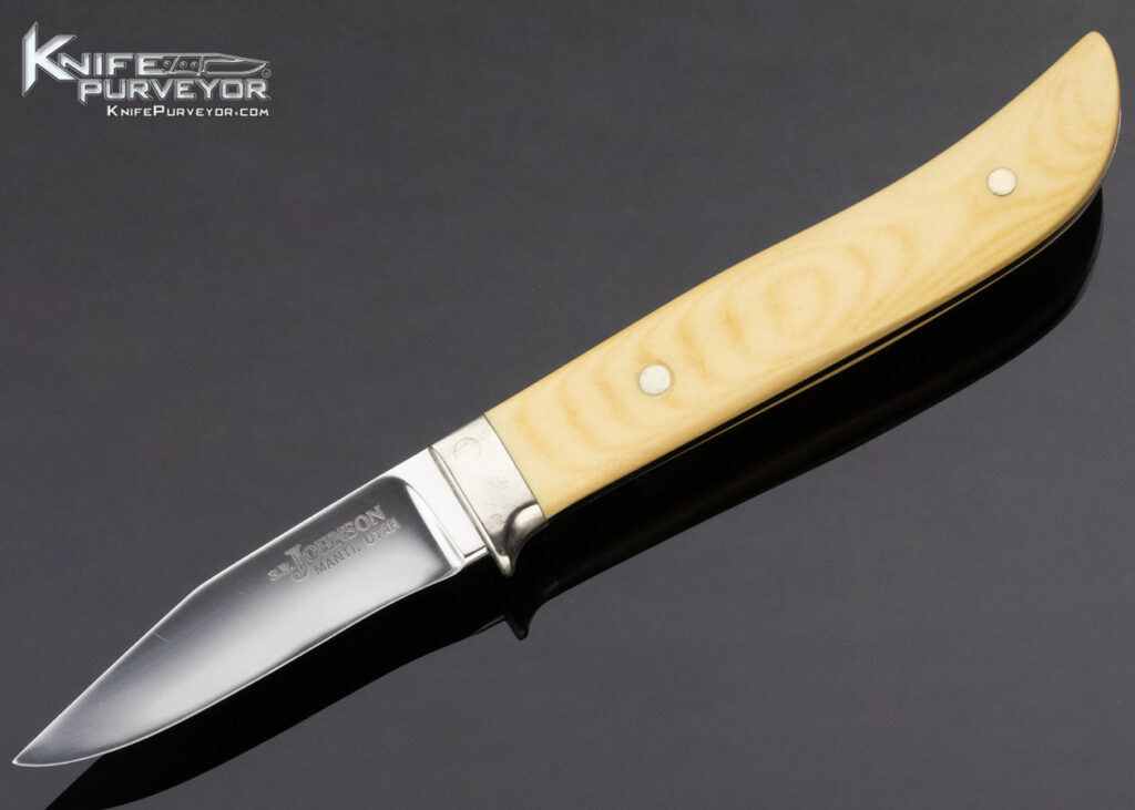 SR Johnson Custom Knife Late 70s Prototype Micarta "Whittler" - Knife ...