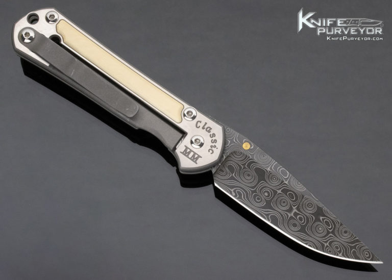 Chris Reeve Custom Knife Mammoth and Damascus Frame Lock Sebenza ...
